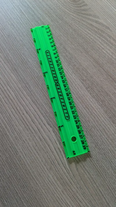 Gridfinity Ruler MKII [5 Unit Length For A1 Mini] by engineering by ...