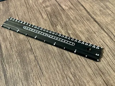 Gridfinity Ruler MKII [5 Unit Length For A1 Mini] by engineering by ...