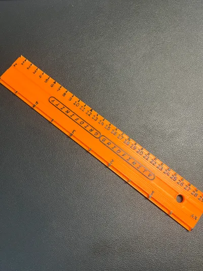 Gridfinity Ruler MKII [5 Unit Length For A1 Mini] by engineering by ...