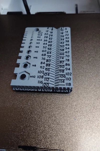 Screw Bolt Nut Pitch Thread Measuring Tool M1-M10 by MasterCake ...