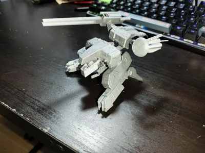 Plastic Gear Rex (Metal Gear Rex Inspired Model) - Free 3D Print Model ...