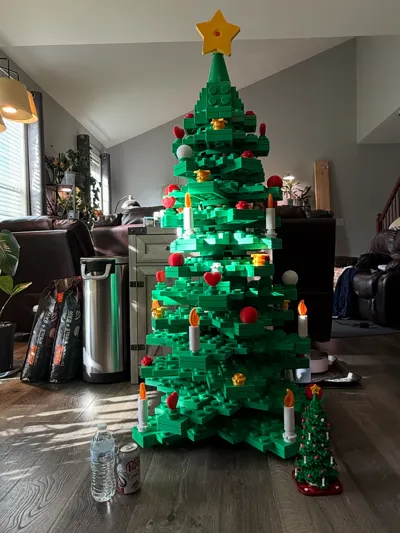 GIANT Brick Christmas Tree (6x scale model) - Free 3D Print Model ...