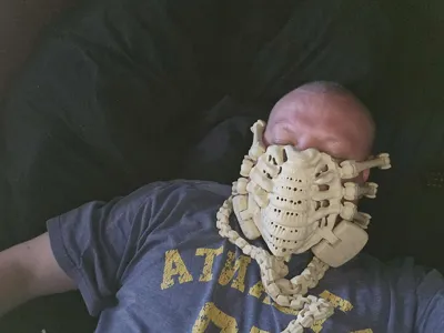 Facehugger Mask - wearable on top of N95 - Free 3D Print Model - MakerWorld