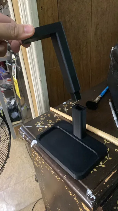 Headphone stand - headset holder with tray by Anton MakerWorld: Download Free 3D Models