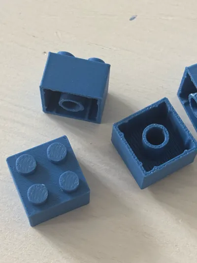 Precision-engineered 2x2 Legos-compatible Brick by hollowmaker MakerWorld: Download Free 3D Models