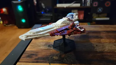 Angled Star Wars Brick (LEGOs) Space Ship Stand by Kennen3D MakerWorld ...