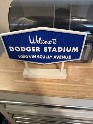 Dodgers Welcome Sign Remixed by PROMETHEUS MakerWorld: Download Free 3D ...