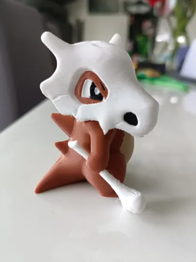 Pokemon Cubone AMS, four-color print Remixed by 水世界水族馆gokumine ...