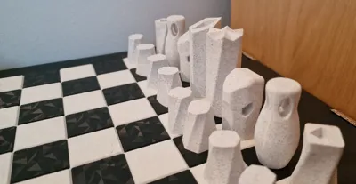 Juego de ajedrez minimalista | Plegable y portátil por ERAVIA - MakerWorld