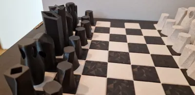 Juego de ajedrez minimalista | Plegable y portátil por ERAVIA - MakerWorld