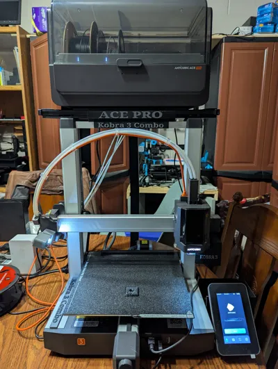 ACE rack for Anycubic Kobra 3 by Ebb and Flo Creations MakerWorld ...