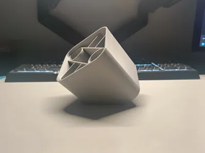 Desk Organizer - Slanted Cube by Meyui MakerWorld: Download Free 3D Models