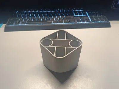 Desk Organizer - Slanted Cube by Meyui MakerWorld: Download Free 3D Models