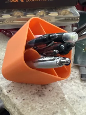 Desk Organizer - Slanted Cube by Meyui MakerWorld: Download Free 3D Models