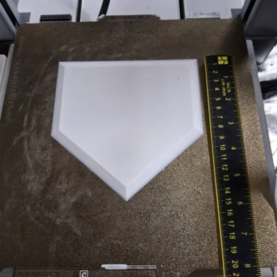 Beveled Home Plate - Free 3D Print Model - MakerWorld