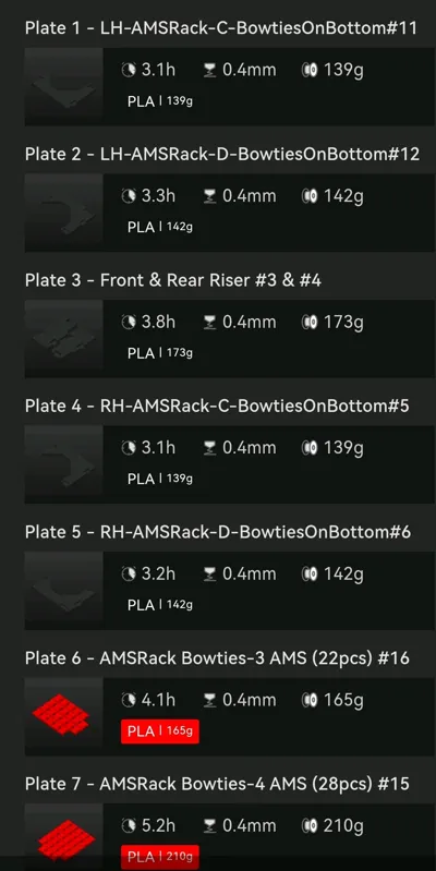 Dual AMS Sliding Rack - Bowtie Assembly by WillMakerWorld: Download ...