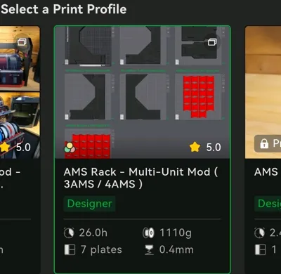 Dual AMS Sliding Rack - Bowtie Assembly by WillMakerWorld: Download ...