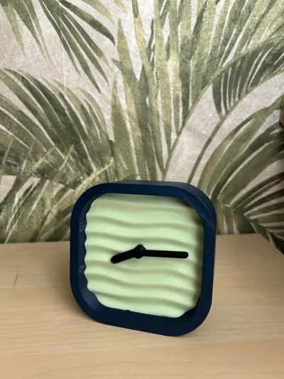 Wavy Clock - Free 3D Print Model - MakerWorld