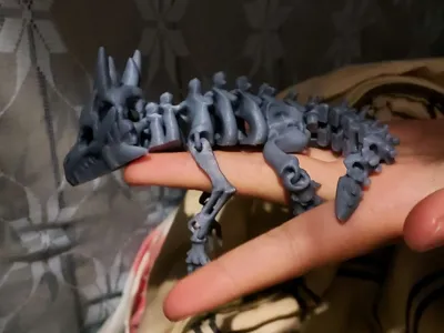 Articulated Skeleton Dragon - Free 3D Print Model - MakerWorld