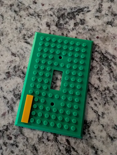 Single toggle brick light switch plate by Hotcup & Co. MakerWorld ...