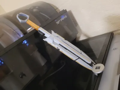 Mecha Sword with Movable Blades - Free 3D Print Model - MakerWorld