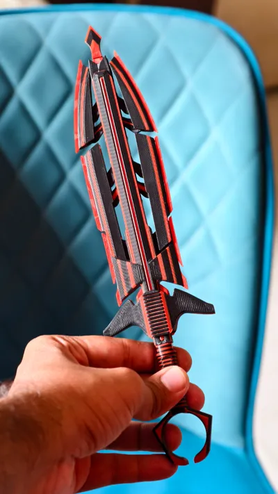 Mecha Sword with Movable Blades by Megatiks - MakerWorld