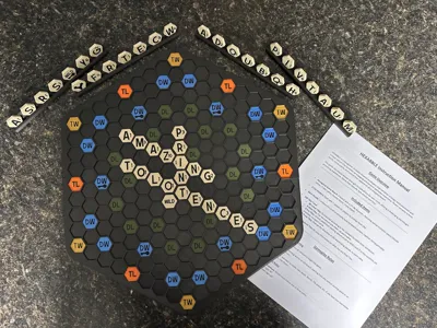 Hexabble: Scrabble Reimagined! by Arniel86 MakerWorld: Download Free 3D ...