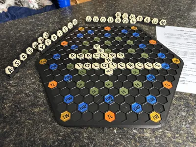 Hexabble: Scrabble Reimagined! by Arniel86 MakerWorld: Download Free 3D ...