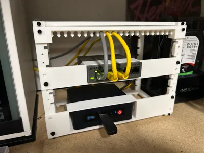 Modular Server Rack 10 inch by Concept by Luca MakerWorld: Download ...