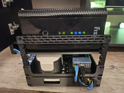 Modular Server Rack 10 inch by Concept by Luca MakerWorld: Download ...