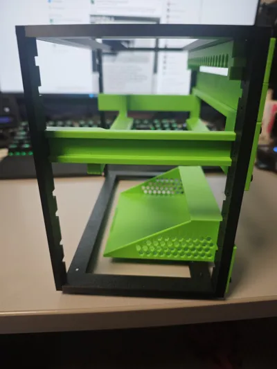 Modular Server Rack 10 inch by Concept by Luca MakerWorld: Download ...