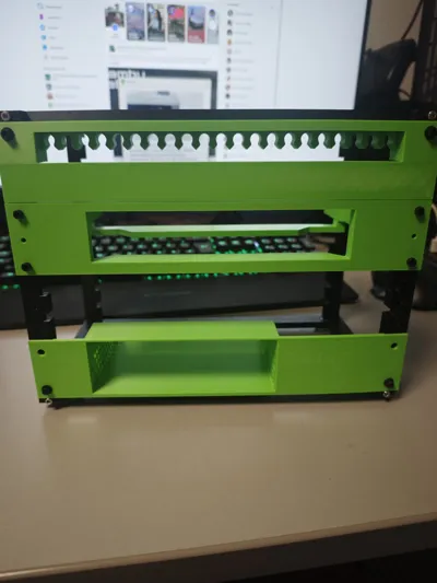 Modular Server Rack 10 inch by Concept by Luca MakerWorld: Download ...