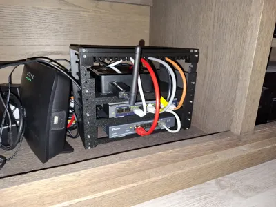 Modular Server Rack 10 inch by Concept by Luca MakerWorld: Download ...