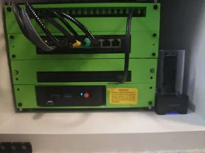 Modular Server Rack 10 inch by Concept by Luca MakerWorld: Download ...