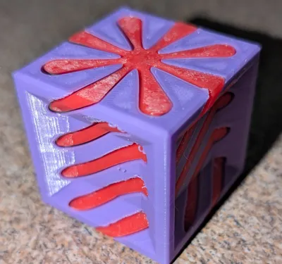 4D Impossible Passthrough Cube V2 No Supports - Free 3D Print Model ...
