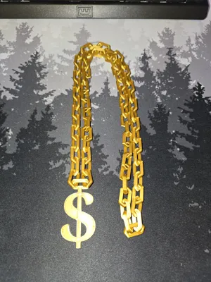 Gold Money Chain by Henderson Modeling MakerWorld: Download Free 3D Models