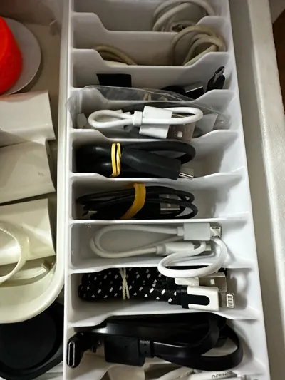 Gridfinity Cable Storage Bins by Jason and a bunch of wires MakerWorld ...