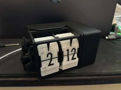 Flip Clock Mechanism by NotKuro MakerWorld: Download Free 3D Models