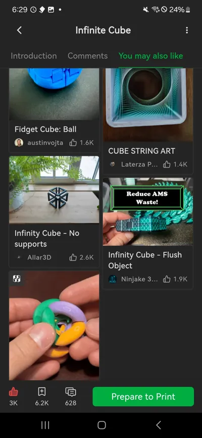Infinite Cube by fifindr MakerWorld: Download Free 3D Models