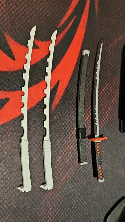 [MiniBlade]Demon slayer Sword Hashibira Inosuke by hwch19 MakerWorld ...