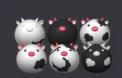 Cow Bun Fidget Keychain (Dim Sum) by Jefflynn MakerWorld: Download Free ...