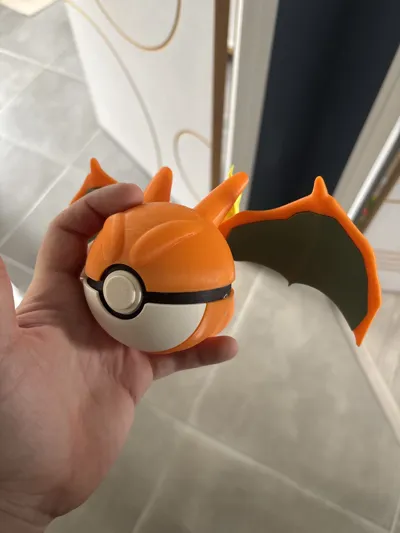 Charizard Ball - Pokemon - Pokeball Functional by Torikami MakerWorld ...