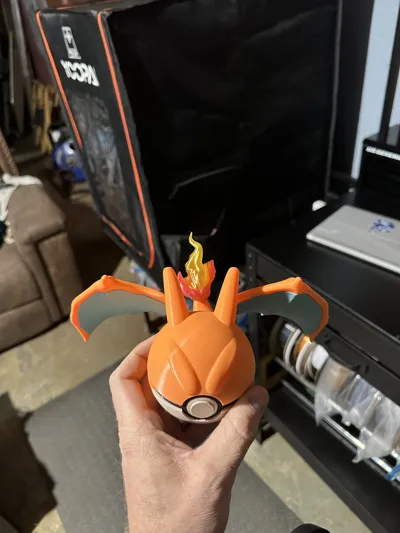 Charizard Ball - Pokemon - Pokeball Functional by Torikami MakerWorld ...