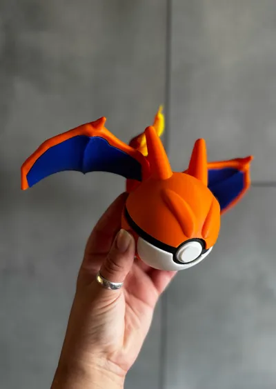 Charizard Ball - Pokemon - Pokeball Functional by Torikami MakerWorld ...