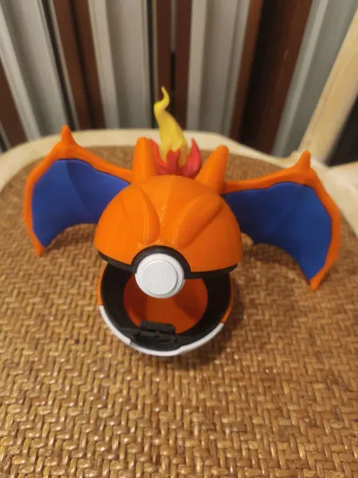 Charizard Ball - Pokemon - Pokeball Functional by Torikami MakerWorld ...