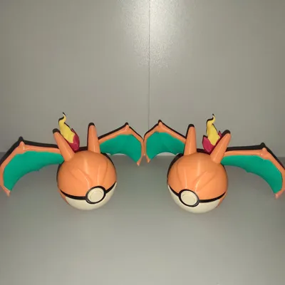 Charizard Ball - Pokemon - Pokeball Functional by Torikami MakerWorld ...