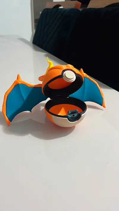 Charizard Ball - Pokemon - Pokeball Functional by Torikami MakerWorld ...