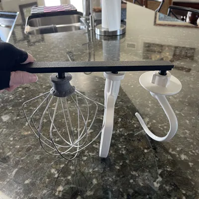 Pull-Out KitchenAid Attachment Holder for 4 Tools by samulski ...
