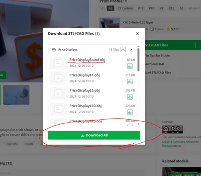 Price Displays. by 352Design MakerWorld: Download Free 3D Models