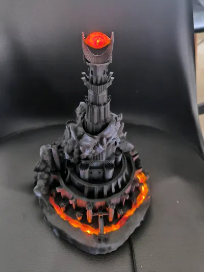Bigger Sauron Tower for Barad-Dûr, The Dark Tower - Free 3D Print Model ...